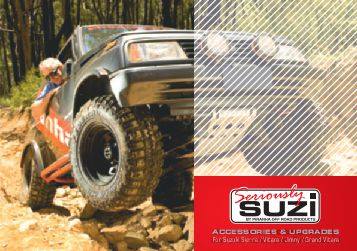 Seriously Suzi range of products for the Suzuki Jimny