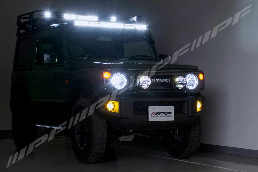 IPF 600 S-Series 40" LED Light Bar & Windscreen Mounted Bracket Set (J ...